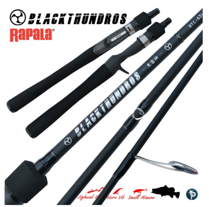 2023 Rapala Black Thundros Magnum Spinning And Bait Casting Rod | Lazada