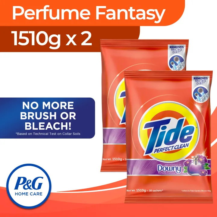 [BUNDLE] Tide Perfect Clean Powder Detergent Perfume Fantasy 1.51Kg x 2 ...