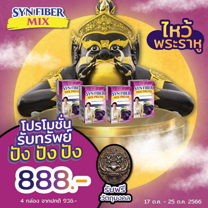 [4 กล่อง โปรรับราหู] SYN FIBER MIX PRUNE ซินไฟเบอร์ มิกซ์ รสพรุน 18 ...
