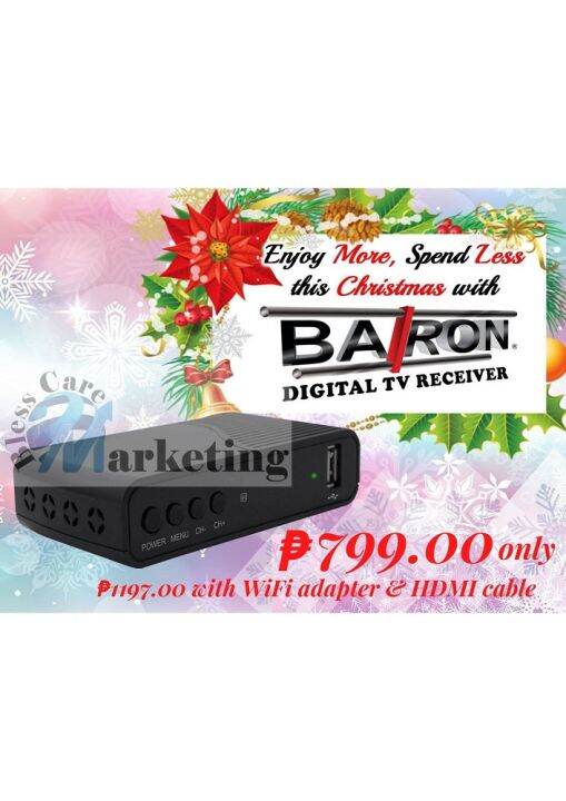 Original and Authentic Baron Digital TV Receiver with WIFI Adapter and ...