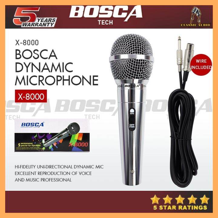 Bosca X-8000 Hyper-Cardiod Dynamic Microphone. | Lazada PH