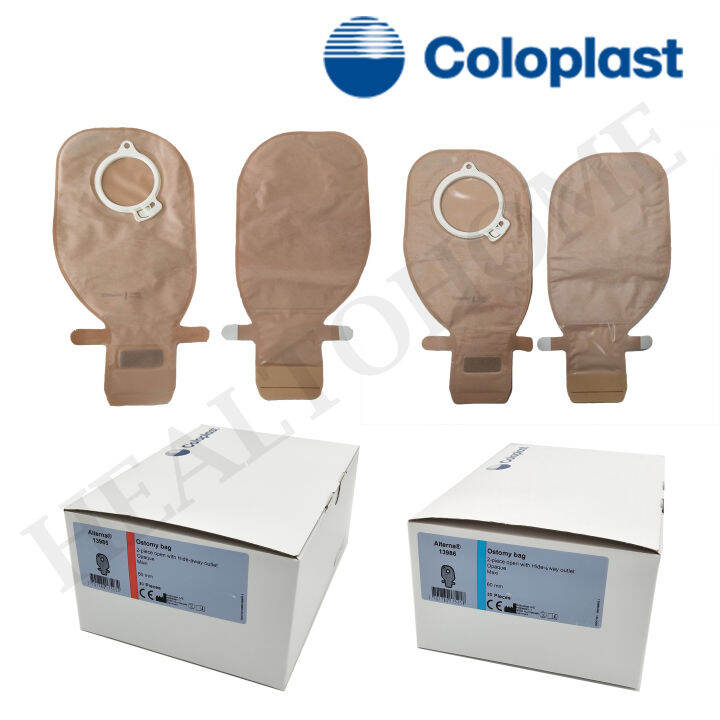 Coloplast ALTERNA 2-PC EasiClose Open ถุงอุจจาระหน้าท้อง รุ่นมีตัวกรอง ...