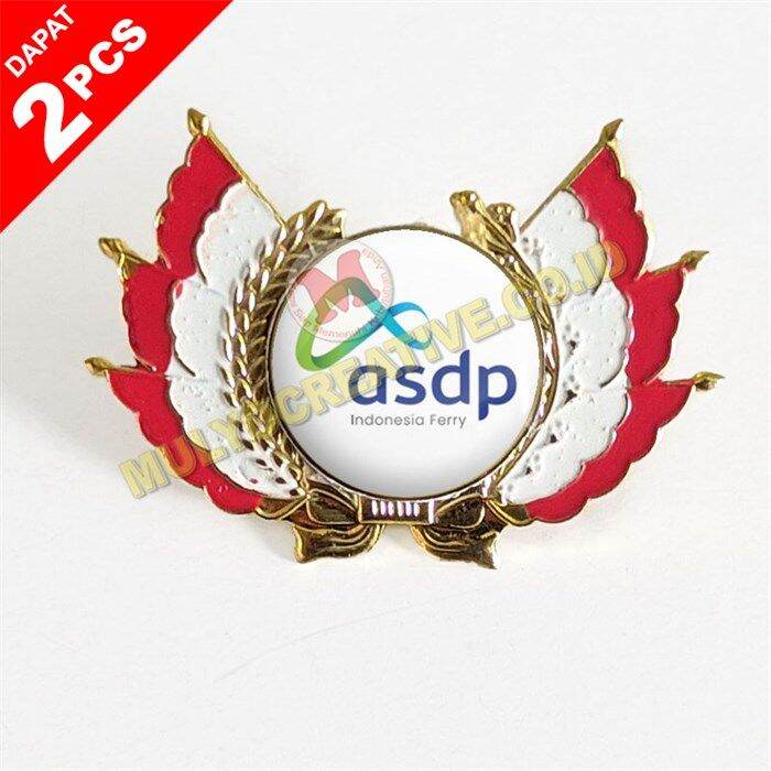 Pin ASDP Pin Bros Wing Logo ASDP Terbaru / 2pcs | Lazada Indonesia