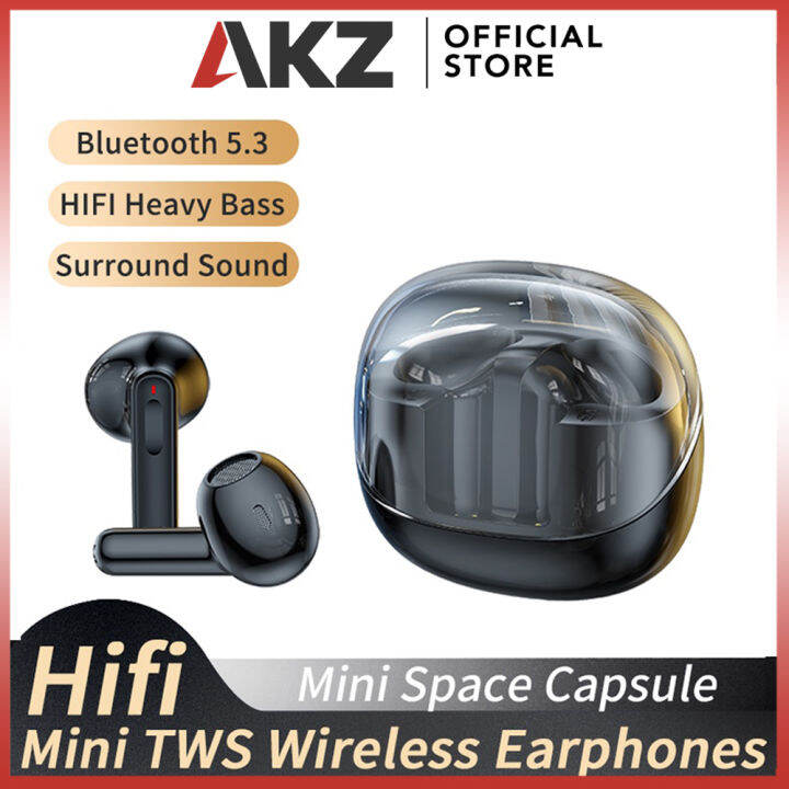 AKZ TWS Bluetooth 5.3 Earphone High Stereo Sound Wireless Earphones Touch Control Earbuds ...