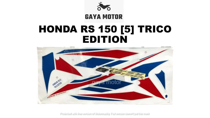 Honda RS 150 (5) Trico Edition Body Sticker | Lazada