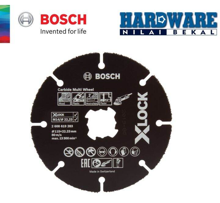 Bosch X-LOCK CARBIDE MULTI WHEEL CUTTING DISC FOR SMALL ANGLE GRINDERS ...