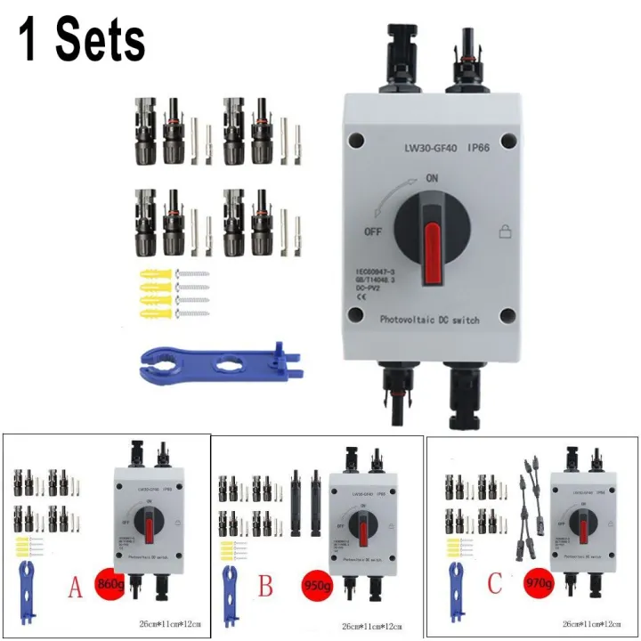Toolstar Solar Photovoltaic Electrical Isolation Switch DC Switch 1000V 1200v 32A IP66 ...
