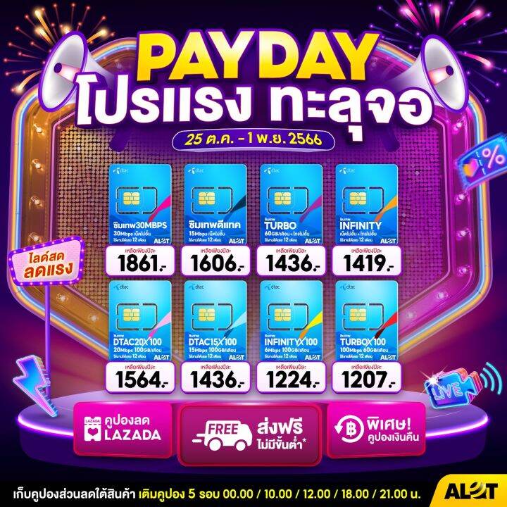 A lot Tech ️ ส่งฟรี ซิม ซิมดีแทค ซิมเน็ตรายปี ซิมรายปี ซิมเทพ ซิมเน็ต ...