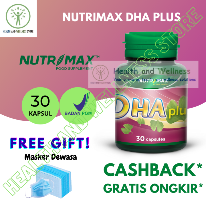 Nutrimax Dha Plus 30 Kapsul Vitamin Penambah Daya Ingat Otak Lazada