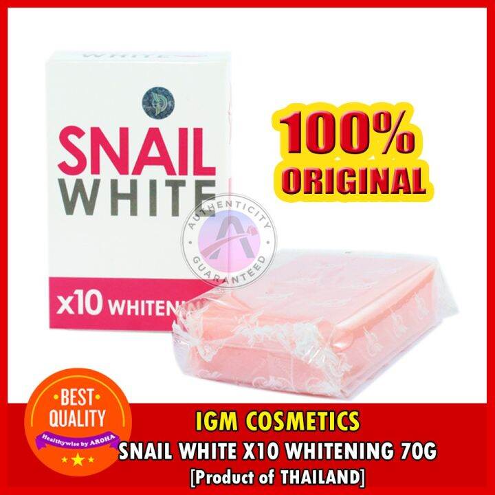 Original SNAIL WHITE x10 Whitening Soap 70g by IGM Cosmetics | Lazada PH