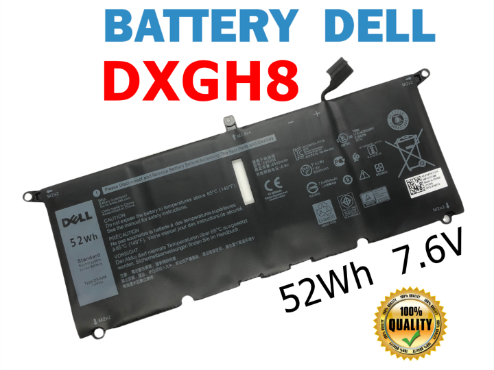 Dell แบตเตอรี่ DXGH8 ของแท้ (สำหรับ Dell XPS 13 9370 9380 5390 HK6N5 ...
