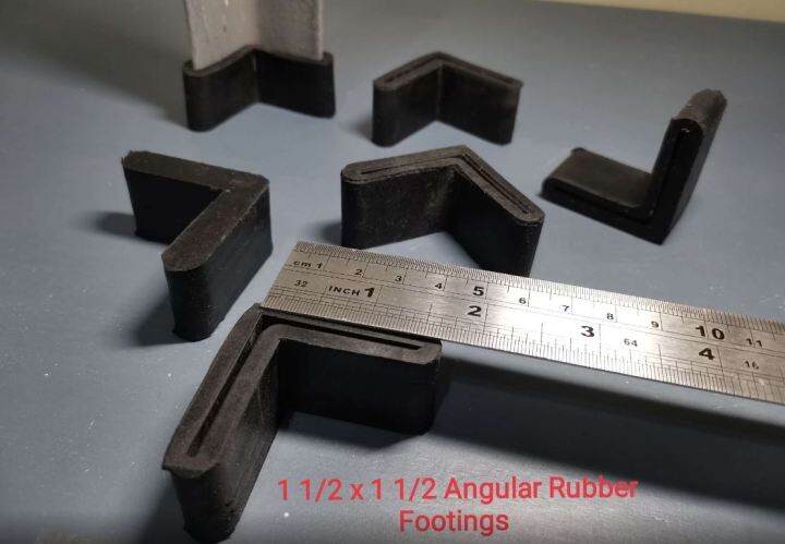 1 1/2 x 1 1/2 inches (38mm) ANGULAR HEAVY DUTY Rubber Footings | Lazada PH
