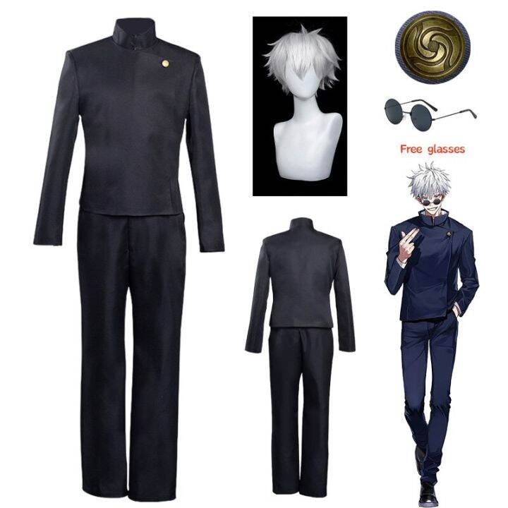 Anime Gojo Satoru Cosplay Jujutsu Kaisen Cosplay Costume High School ...