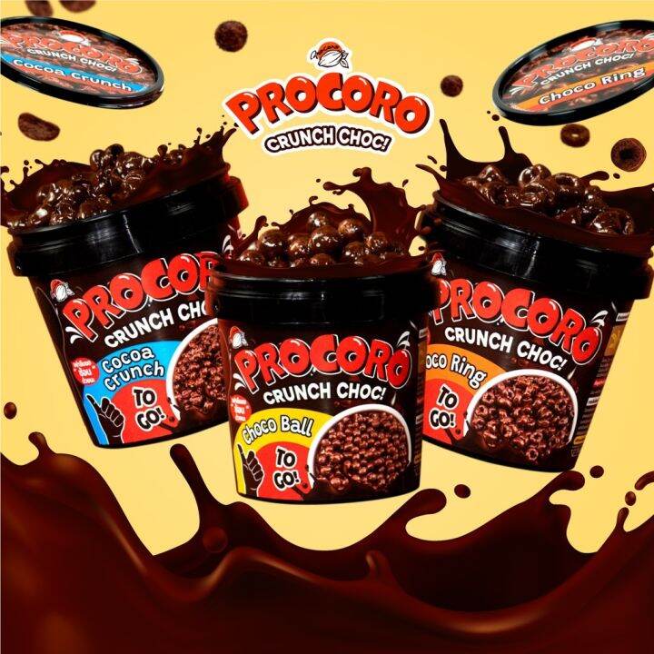 Procoro Crunch Choc โปรโกโร่ ครั้นช์ ช็อก (ช็อกโกแลตลาวาซีเรียล) 120 g. | Lazada.co.th