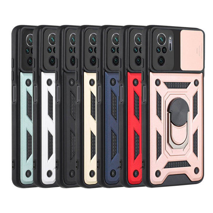 Xiaomi Redmi Note 10 / Note 10s Case ARMOR SLIDE PROTECTION Case Casing ...