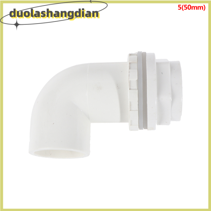 [Duola] I.D 20 to 50mm L Type PVC Pipe Connectors Fish Tank Drain ...