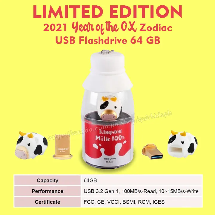 Kingston Year of the OX Cow 64 GB CNY 2021 Zodiac Sign Limited Edition ...