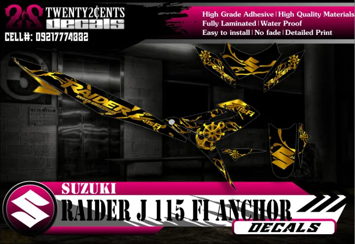 raider j 115 fi decals | Lazada PH