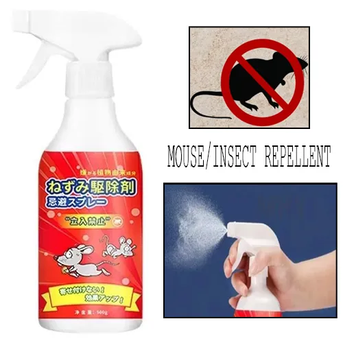RAT REPELLENT SPRAY- Mouse Rodent Killer 500ML Anti-Rat Spray Can Be ...