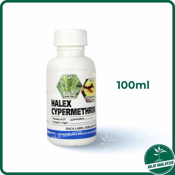 HALEX CYPERMETHRIN 5.5% Racun Serangga Perosak Tanaman 100ml 250ml | Lazada