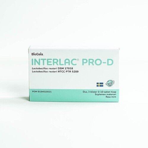 Per Box Interlac Pro D Lozenges Tablet Hisap Mint - 3 blister /10 ...