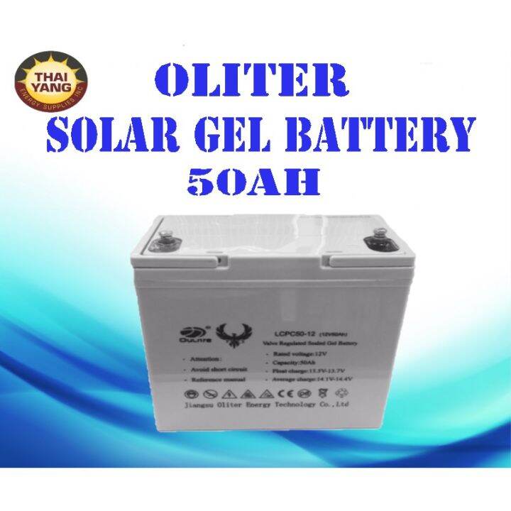 Finex Oliter Solar Gel Battery 25AH/50AH/100AH | Lazada PH