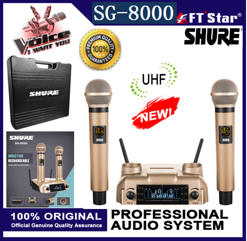SHURE SG-8000 1for2 wireless microphone stage audio professional ...