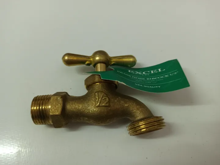 excel brass faucet plain bibb and hose bibb | Lazada PH