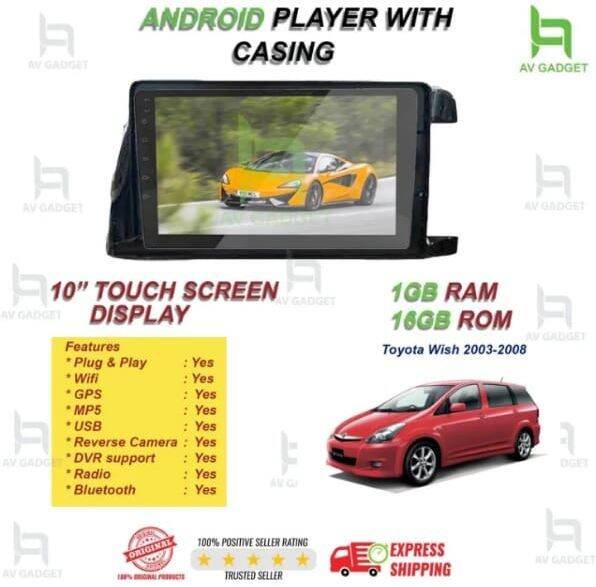 [Free Reverse Camera] Toyota Wish 2003-2008 Lenco 10" Car Android ...