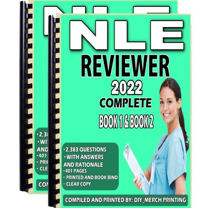 NLE - NURSING LICENSURE EXAM REVIEWER 2022 COMPLETE SET (2in 1)(BOOK 1 ...