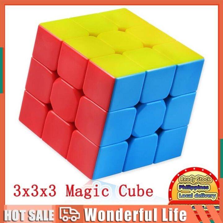 Rubics Cube 3x3x3 Magic Cube Stickerless Cube Puzzle Rubik's Cube ...