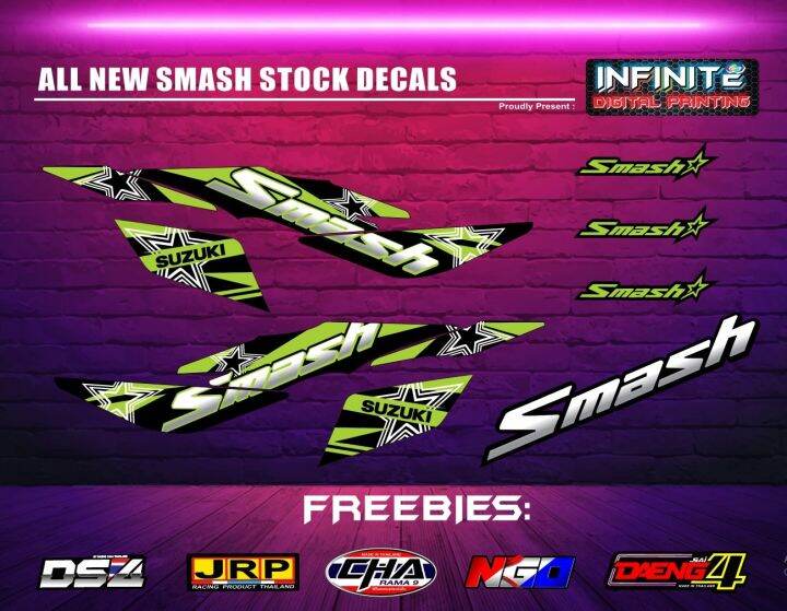 SMASH 115 DECALS STICKER ( STOCK DECALS) | Lazada PH