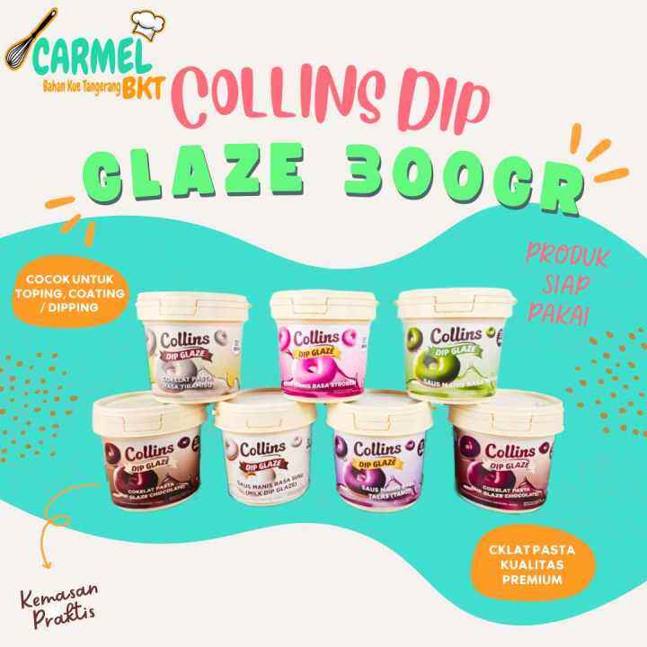Collins Dip Glaze 300gr Kemasan Ekonomis - Topping Donat Aneka Rasa ...