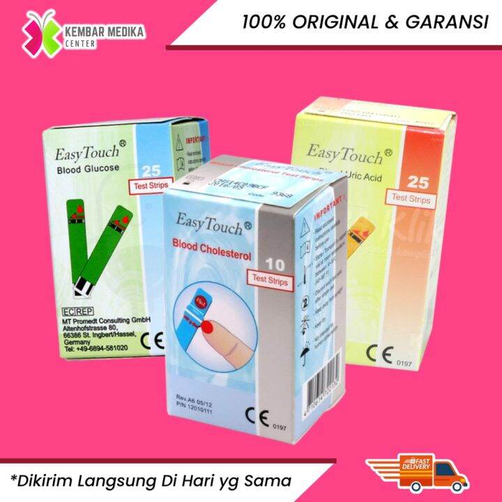 Paket Lengkap Easytouch Strip Gula, Kolesterol dan Asam Urat Murah ...