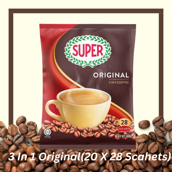 Super 3 in 1 Premix Coffee 20g x 28 sachets | Lazada