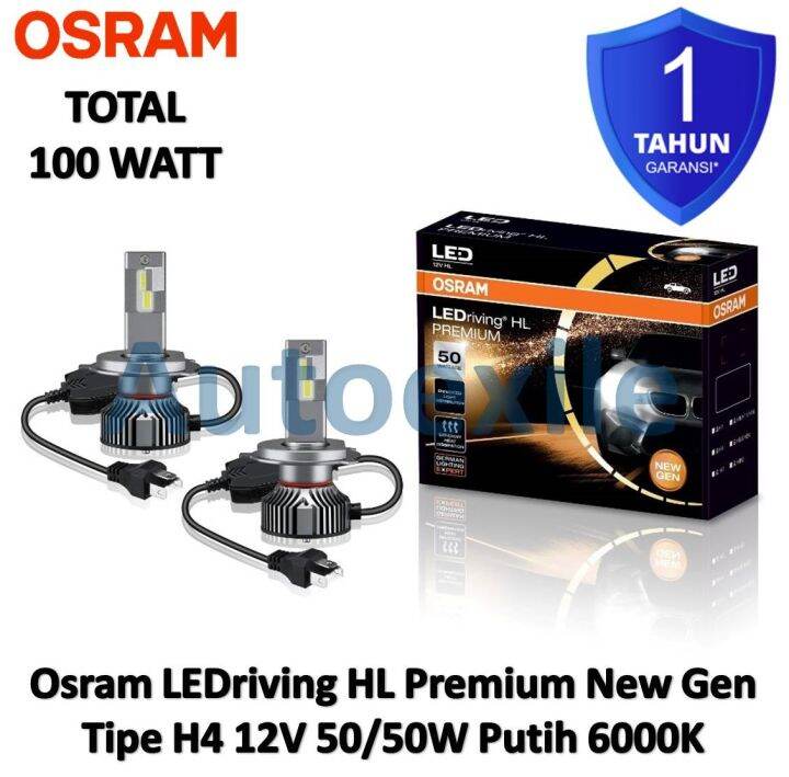 Osram LEDriving HL Premium H4 High Low 12V 50W 6000K White Putih Lampu Mobil LED APV Avanza Agya ...