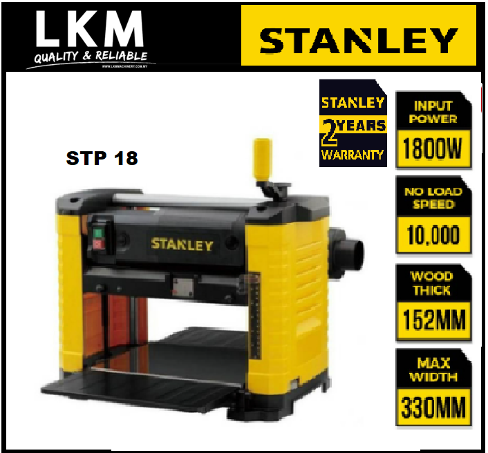 STANLEY STP18 Corded Portable Table wood Planner 1800W 13'' 330mm ...