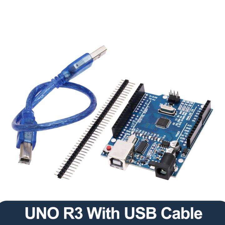 UNO R3บอร์ดพัฒนา ATmega328P CH340 CH340G สำหรับ Arduino UNO R3พร้อมส่วน ...