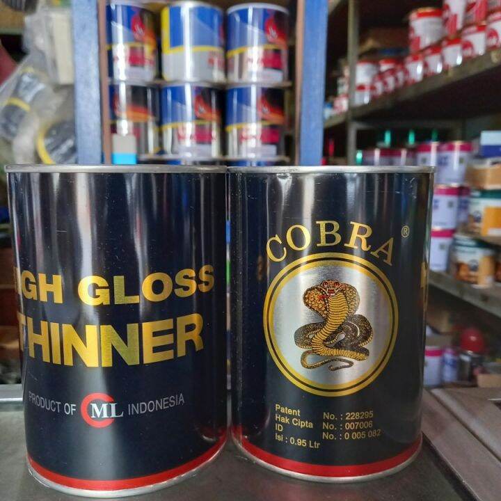 Thinner High Gloss Cobra Hitam 1 liter | Lazada Indonesia