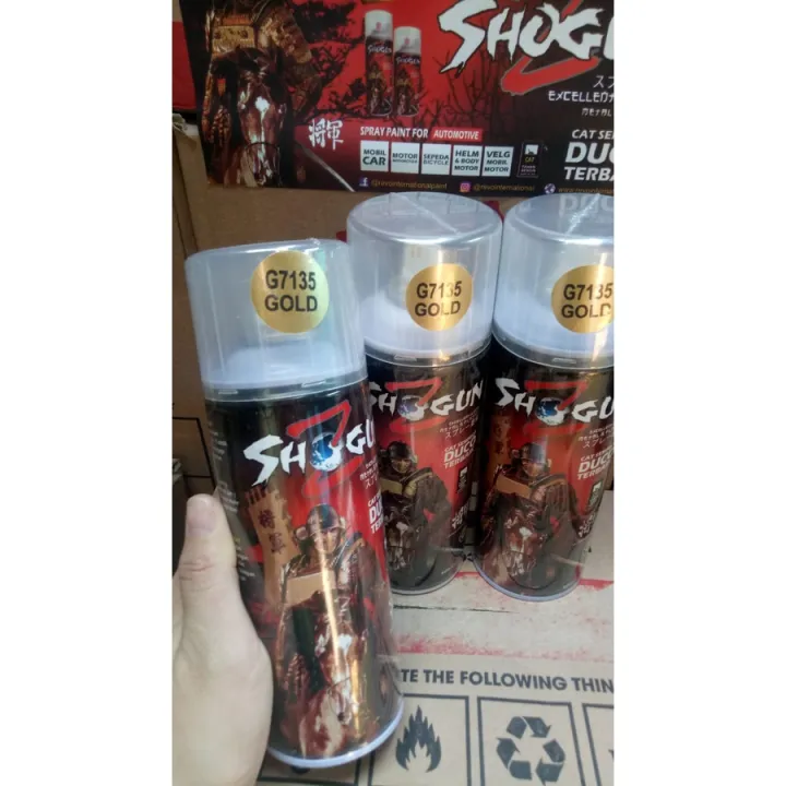 cat semprot duco shogunz pilok shogun gold g7135 7135 400cc emas ...