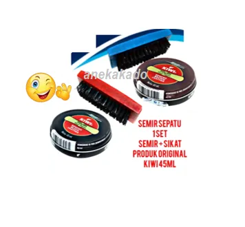 SEMIR SEPATU 1 SACHET SEMIR 45ml+ SIKAT | Lazada Indonesia