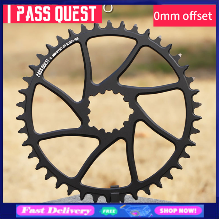 PASS QUEST GXP 0mm Offset Chainring 55811 Wide Narrow Teeth Chainwheel ...