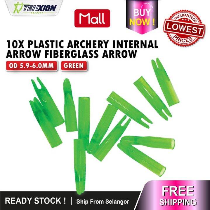 TenXion Archery Outer Nock Plastic For OD Fiberglass Arrows Tail ...