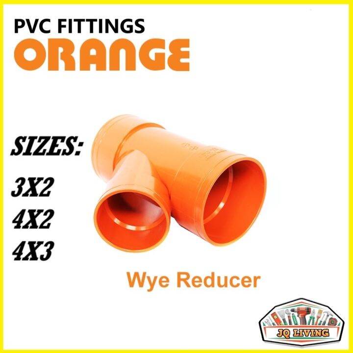[Spot] PVC Orange Wye Reducer 4x2 2x3 4x3 (per pc) PVC Pipe Sanitary ...