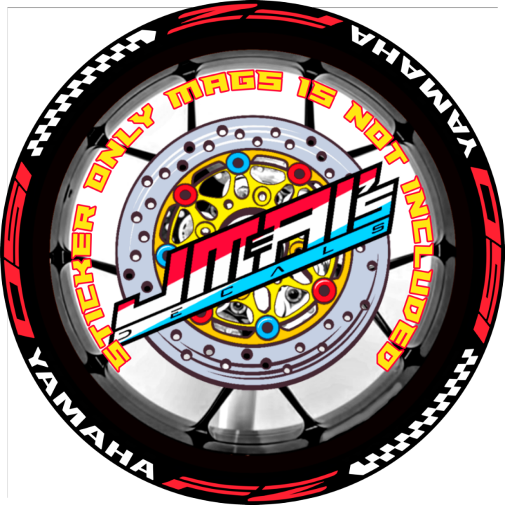 (Sticker Only) Yamaha FZ 150 Mags/Rim Decal/Sticker (pair wheels ...