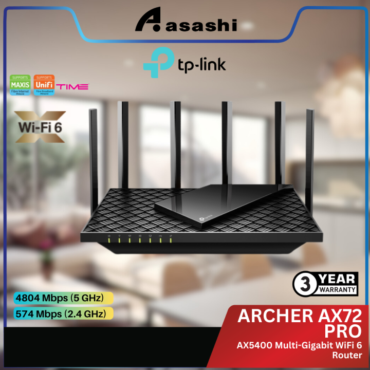 Tp-Link Archer AX72 Pro AX5400 Multi-Gigabit WiFi 6 Router | Lazada