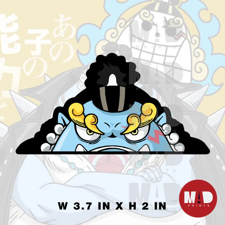 One Piece - Jinbei Peeking Sun Pirate Waterproof Vinyl Decal Sticker ...