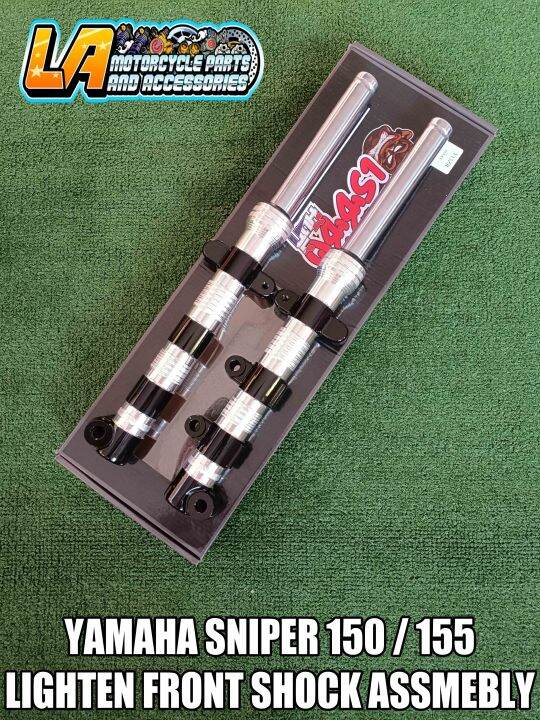 LIGHTEN FRONT SHOCK ASSEMBLY YAMAHA SNIPER 150 / SNIPER 155 SILVER ...