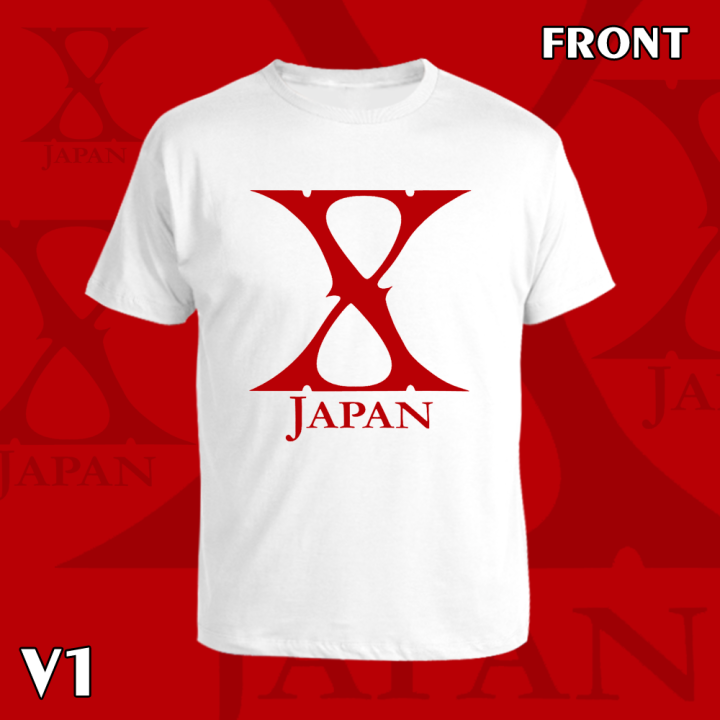 เสื้อยืด คอกลม แขนสั้น X japan LOGO สกรีน Flex pu ขอบสวย คมชัด ผ้า ...