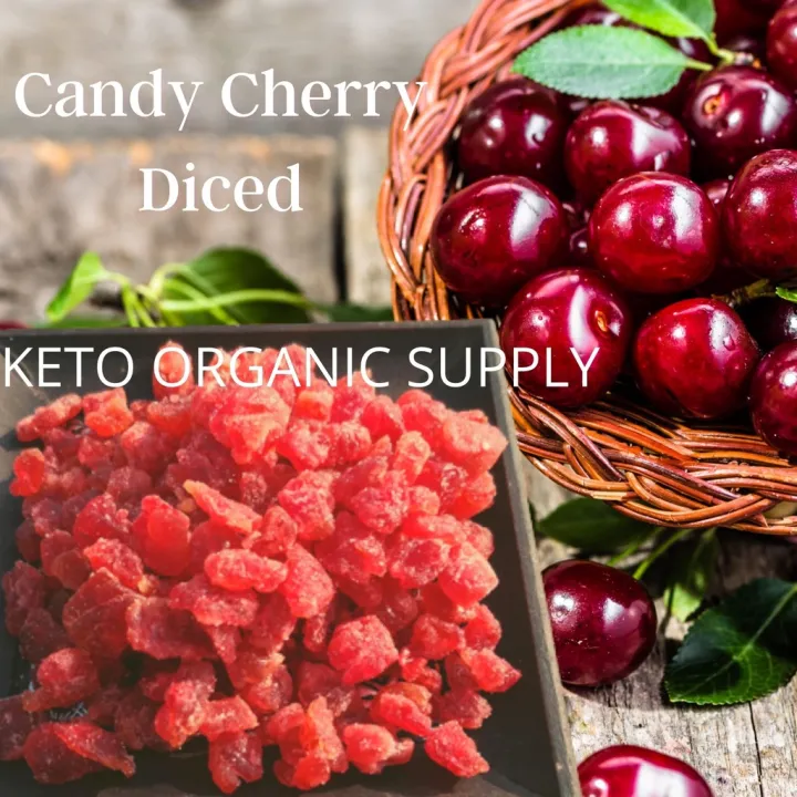Candy Cherry Granular 250g 樱桃脯颗粒 Dried Candied Cherry Peel Cube Diced ...